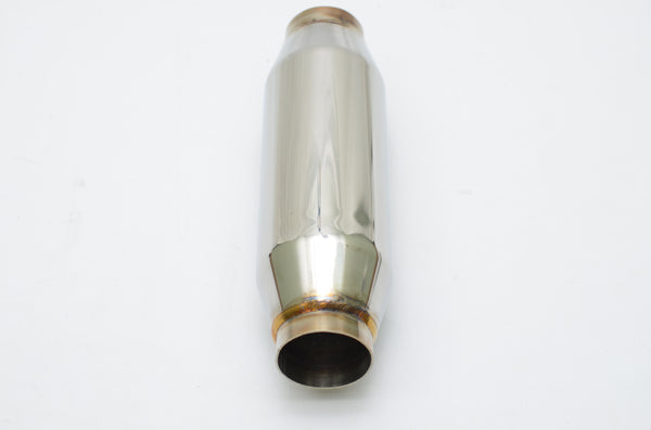 12 inch bottle style B-series slim resonator muffler 2.25" 2.5" 3" 3.5