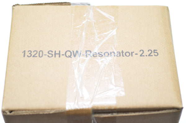 Ultra quiet short QW resonator muffler stainless steel universal 2.25"