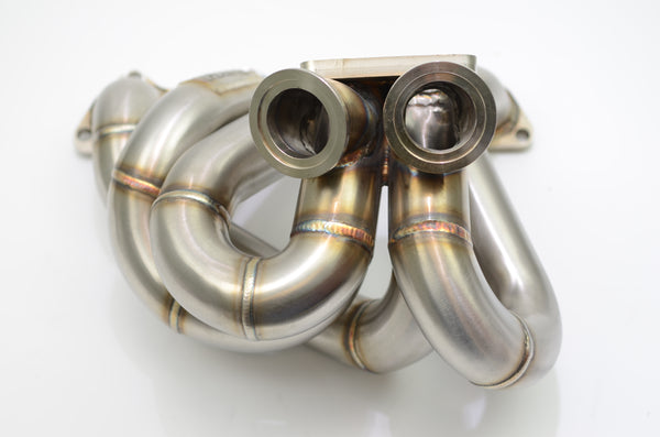 B series top mount T4 turbo manifold Twin Scroll Dual 44mm WG GSR SI b