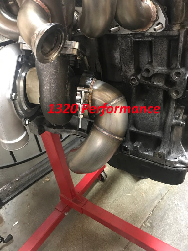 B series AC compatible Catted Downpipe for 1320 Performance ac Turbo m
