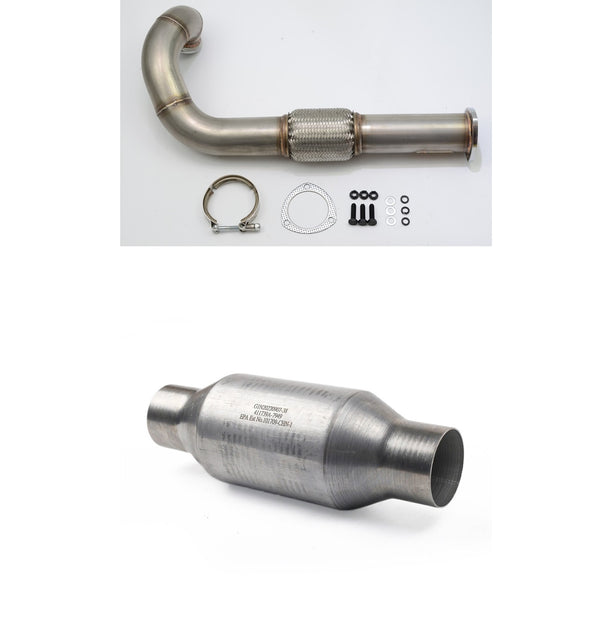 B series AC compatible Catted Downpipe for 1320 Performance ac Turbo m