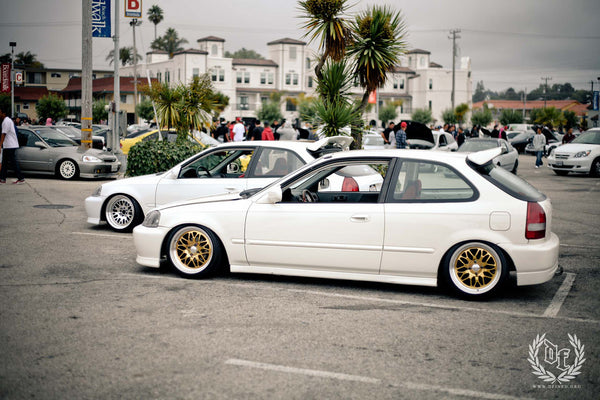 EK9 CTR spoiler tilt bracket powder coated black