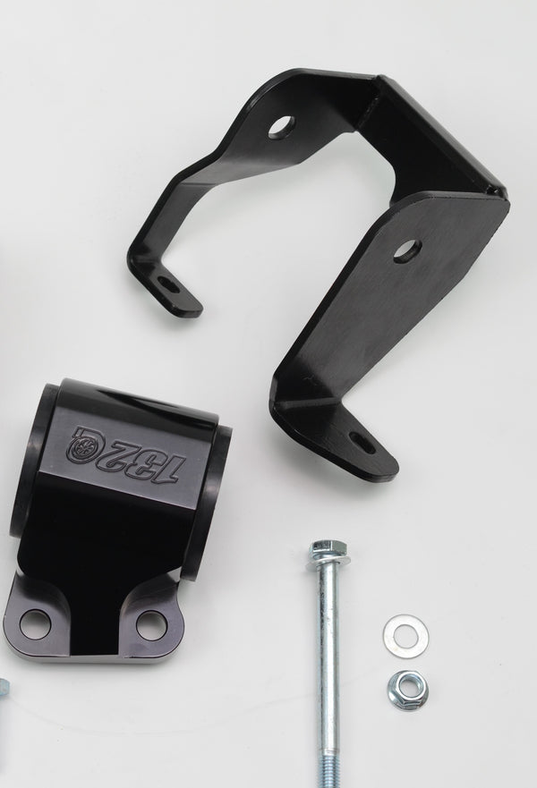 2 bolt RD1 CRV motor mount with side bracket BLACK