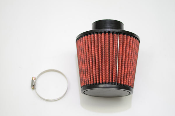Universal air filter cone reusable short multi size red or black